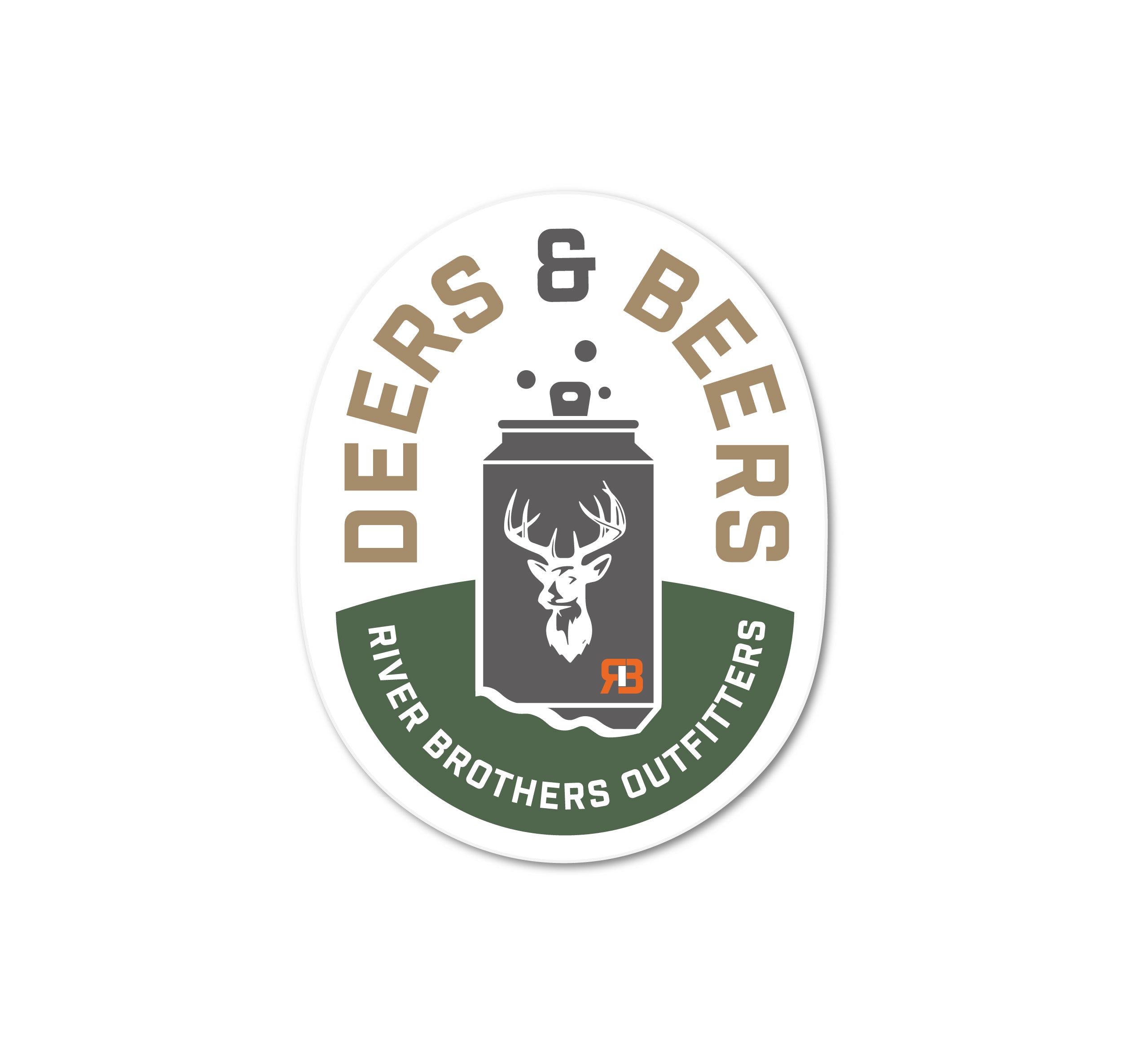 Deers & Beers Sticker – River Brothers Outfitters